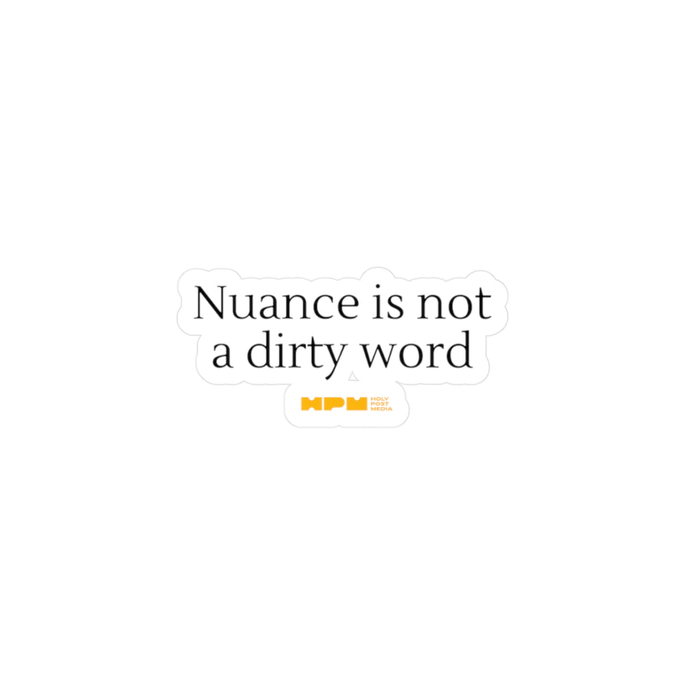 Nuance Vinyl Decal – Holy Post